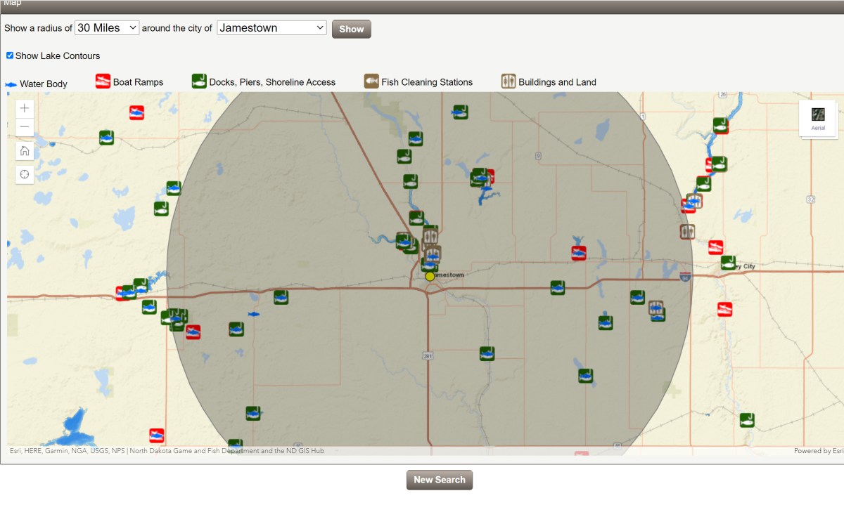 NDG&F “Where to Fish” Page Gets Upgrade